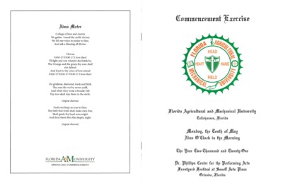"2021 Commencement Program" by FAMU College of Law